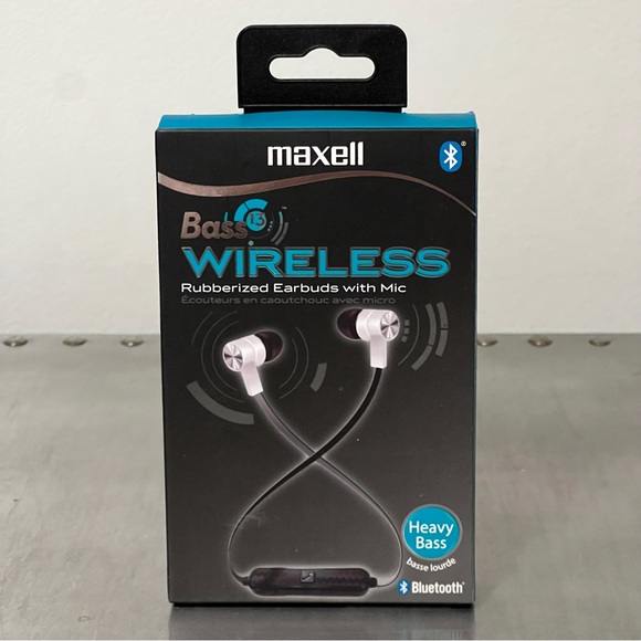 Maxell | Headphones | Maxell Bass 3 Wireless Rubberized Bluetooth ...